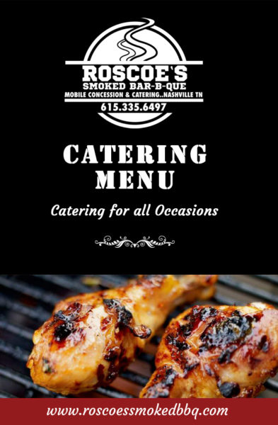 Menu – Roscoe's Smoked Bar-B-Que